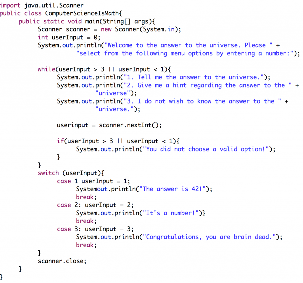 Find The Syntax Mistake Quiz By Greganthony
