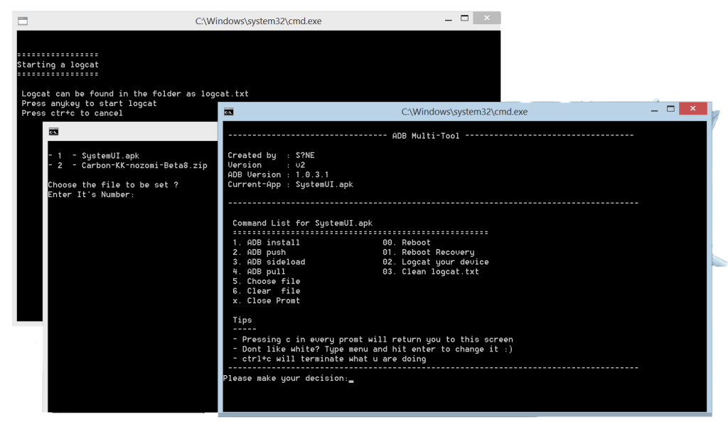 ADB Multi-Tool ( ADB logcat, pull push install and many more all in one tool ) | XDA Forums