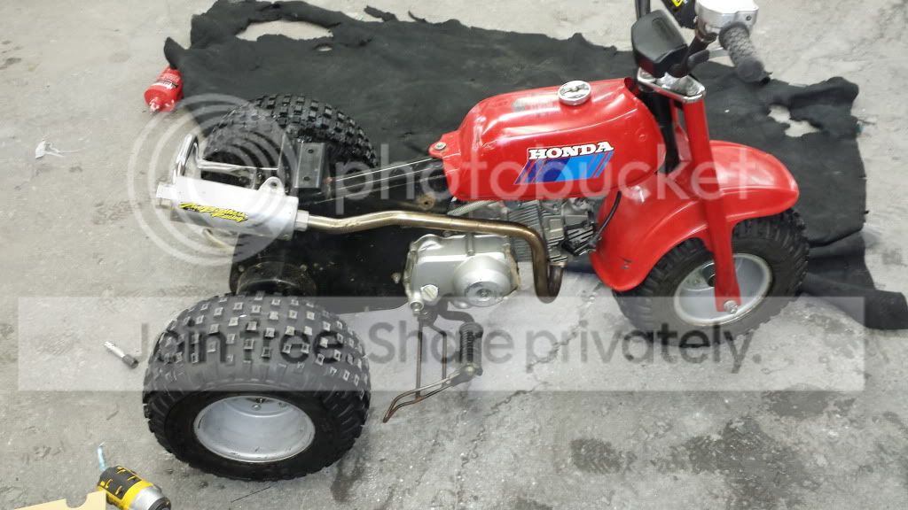 my crf50 exhaust conversion to atc 70 | PlanetMinis Forums